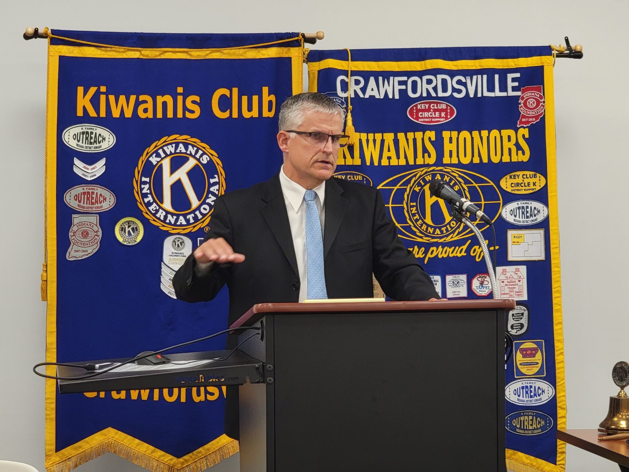 Judge Darrin Chadd visits Kiwanis – Kiwanis Club of Crawfordsville